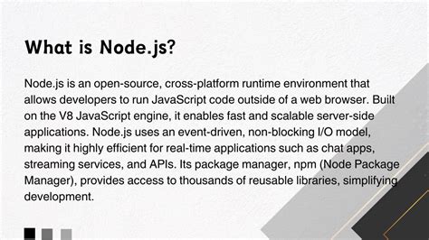 PPT Why Learn Node Js Top Benefits For Your Web Development Career PowerPoint Presentation