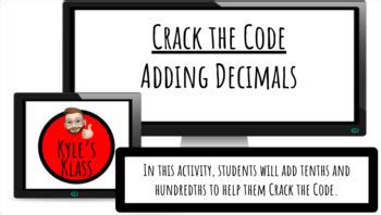 Decimal Addition Code Breaker By Kyle S Klass TPT