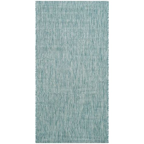 Safavieh Courtyard 8520 37122 Aqua Aqua 2ft 7in X 5ft Rug In The Rugs