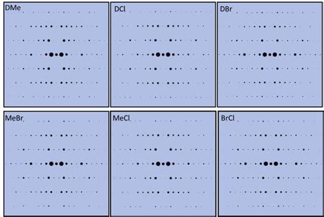 10 comparison between the electron diffraction patterns obtained from