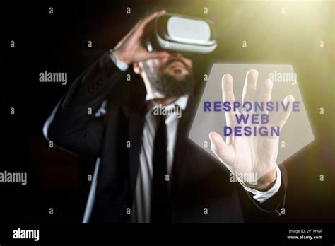 Sign Displaying Responsive Web Design Business Idea Web Page Creation That Makes Use Of