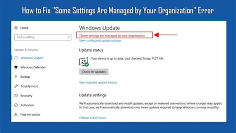 How To Fix Some Settings Are Managed By Your Organization” Error In