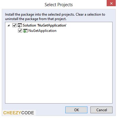 NuGet Manager Package Install And Uninstall