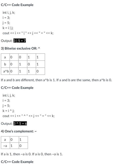 Solved Bitwise Operations Six Bitwise Operations Can Be Chegg Com