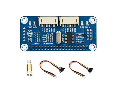 waveshare serial expansion hat for raspberry pi i2c interface with 2 ch