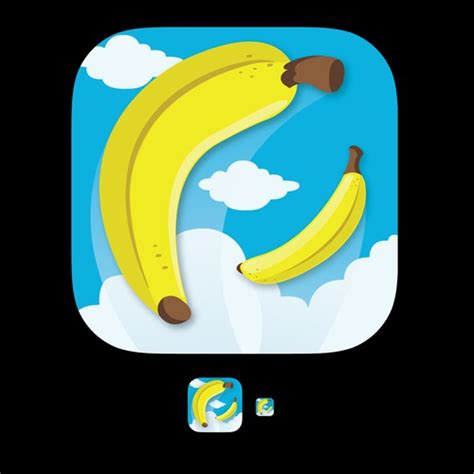 Banana App Icon Icon Oder Button Design Wettbewerb