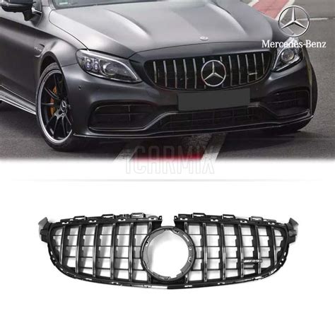 Genuine Mercedes Benz C63 Amg Front Grille Panamericana Style For C
