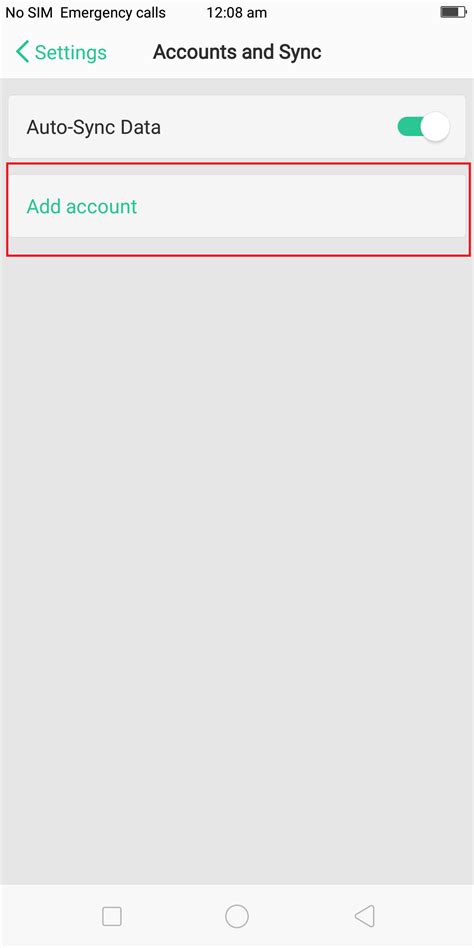 adding imap email to an android device