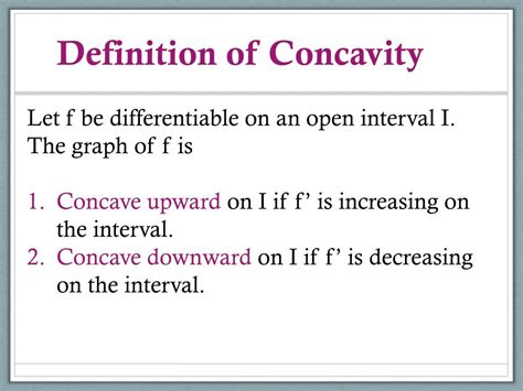 PPT Concavity And The Second Derivative Test PowerPoint Presentation ID 2466284