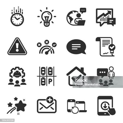 새 메일 채팅 기호 아래로 스크롤과 같은 기술 아이콘 집합입니다 엔지니어링 팀 회계 아이디어 표지판 벡터 0명에 대한 스톡 벡터