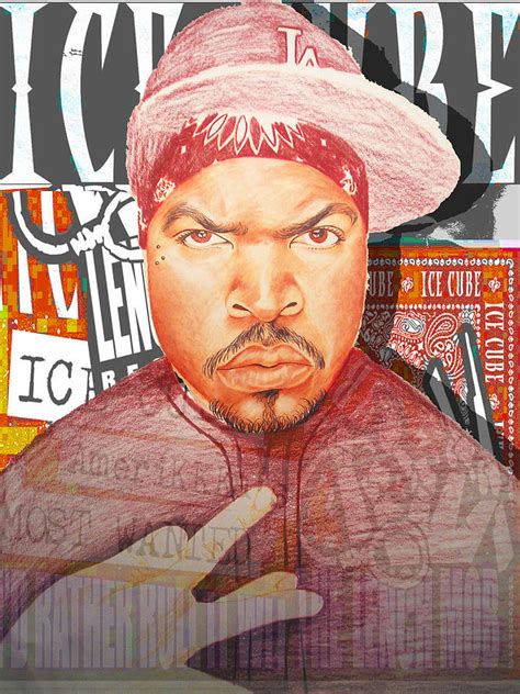 Ice Cube Digital Art By Michael Vanier Fine Art America