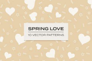Spring Love Patterns Graphic By Lu Otero Creative Fabrica