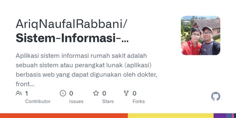 GitHub AriqNaufalRabbani Sistem Informasi Rumah Sakit Aplikasi Sistem Informasi Rumah Sakit
