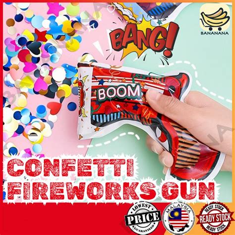 Inflatable Fireworks Hand Held Confetti Firework Birthday Party