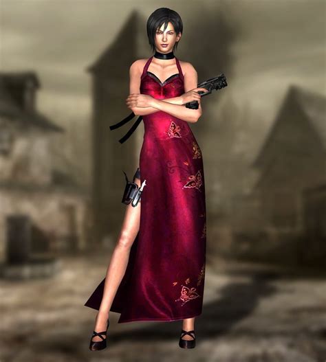 Ada Wong Red Dress Resident Evil 4 Uhd By Kammyyx On Deviantart Wong