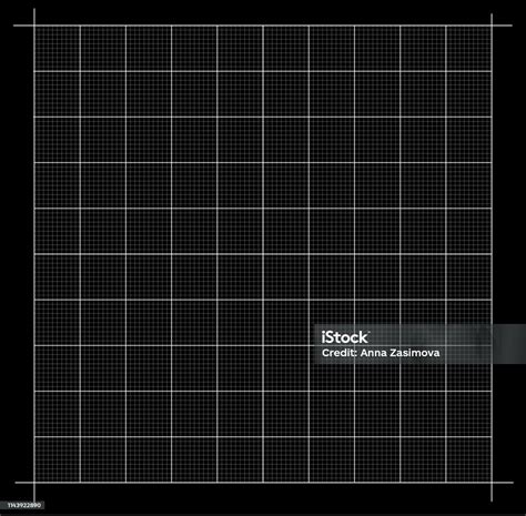 측정 된 그리드 그래프 플로팅 그리드 검은 배경에 고립 된 측정 코너 눈금자 벡터 그래프 종이 템플릿 배경입니다 0명에 대한 스톡 벡터 아트 및 기타 이미지 Istock