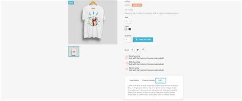 Classy Product Extra Tab Prestashop Product Customization Module For