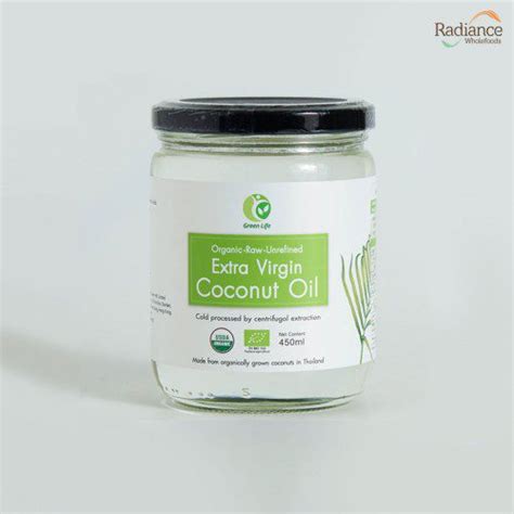 Coconut Oil Extra Virgin Organic 450ml Green Life Radiance