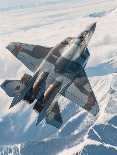 A Futuristic Fighter Craft Navigates A Stormy Atmosphere Its Red