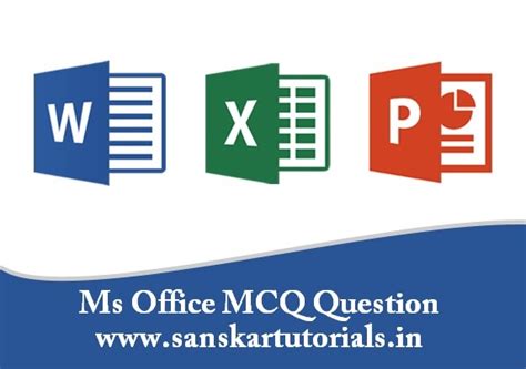 Ms Office Mcq Question Hindi Me