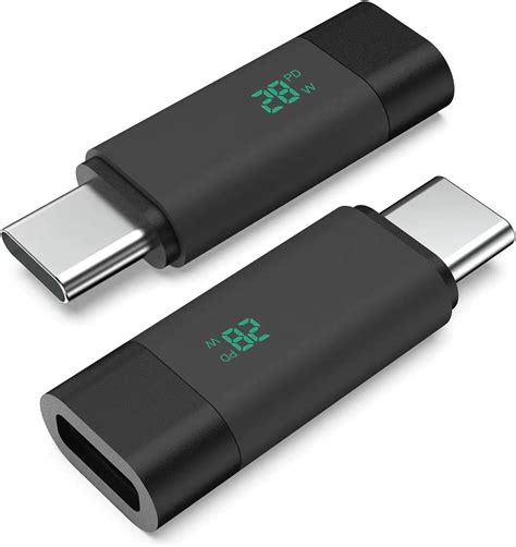 Hiebee 2pack Usb C Extender Adapter 3 2 40gbps Short Dock Extension Type C 8k 60hz