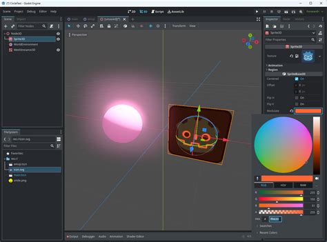 Sprite3d Modulate Wont Respect Raw Color Values Over 1 · Issue 75083