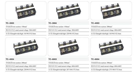 Ezitown TC Fixed High Current Terminal Post Terminal Block Flame Retardant Terminal Block 4