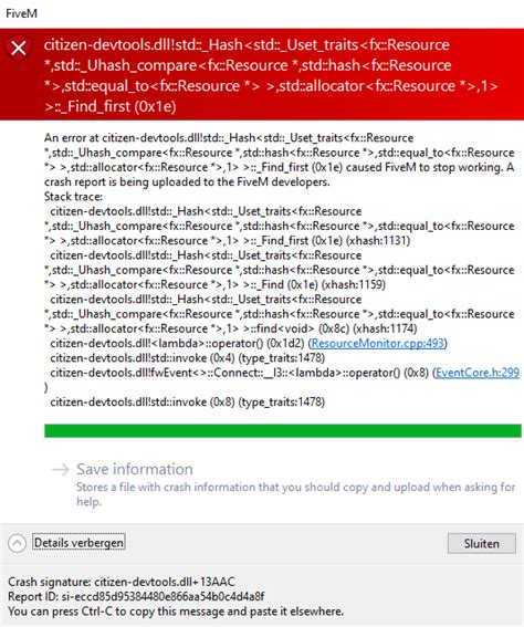 Crash On Closing The Resource Monitor · Issue 1339 · Citizenfxfivem