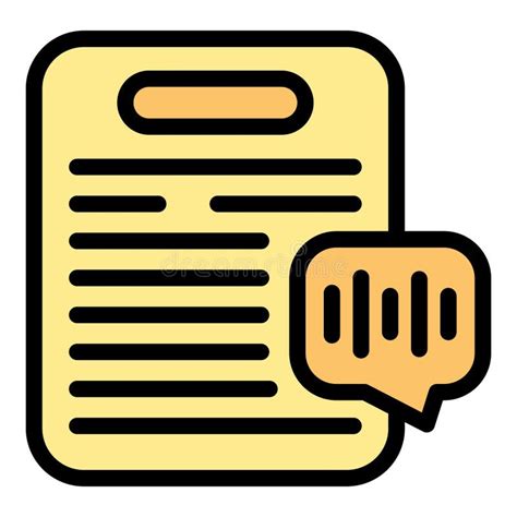 Voice Note App Icon Showing Audio Recording Software For Smartphones Stock Illustration