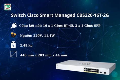 Switch Cisco Smart Managed Cbs220 16t 2g