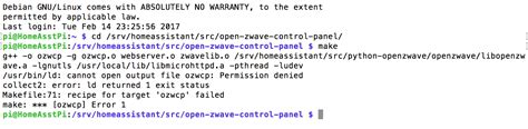 tutorial compiling open zwave control panel z wave home assistant