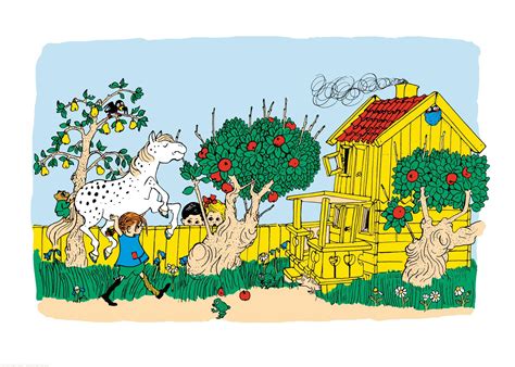 Pippi Longstocking Illustration Print