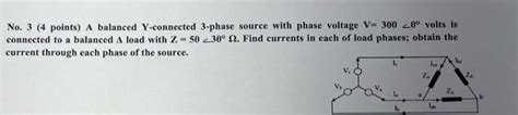 No 3 4 Points A Balanced Y Connected 3 Phase