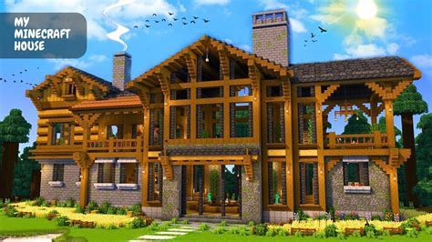 Minecraft How To Build A Wooden Mansion Easy To Build Tutorial
