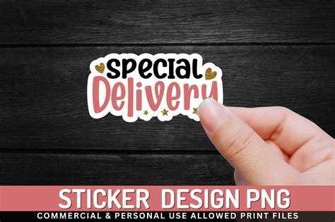 Special Delivery Sticker Design Graphic By Regulrcrative · Creative Fabrica