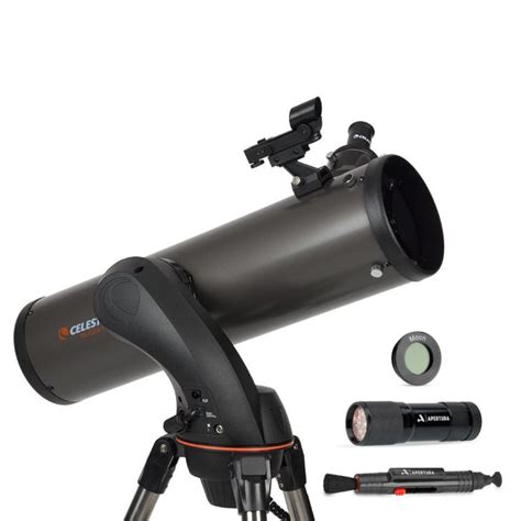 Telescope Computerized Telescopes Celestron Nexstar 130 Slt Essential Telescope Bundle