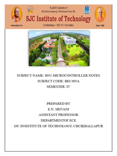 Mc Notes Pdf Microcontroller Central Processing Unit