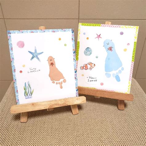 【夏の足形アート】あっという間に成長する赤ちゃんの「軌跡」を残そう！ 京都伏見ベビーサイン教室はっぱクラブ