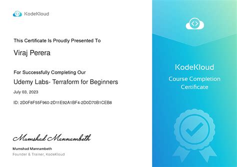 Udemy Labs Terraform For Beginners Certificate Kodekloud