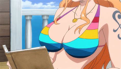 Xbooru Bikini Bouncing Breasts Cleavage Ecchi  Nami One Piece 621268