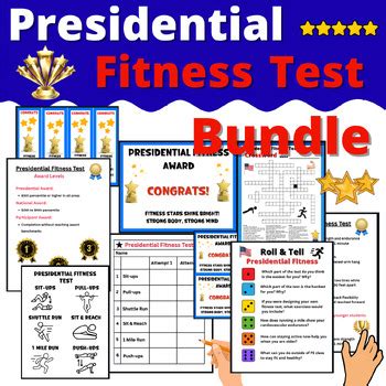 Presidential Fitness Test Bundle With Full Unit Awards For Physical