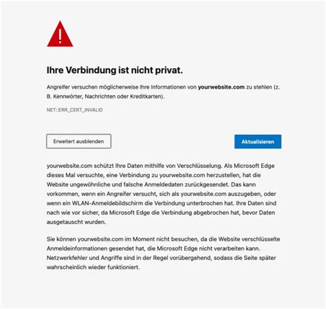 wie behebt man den fehler „net err cert authority invalid