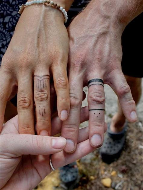 Wedding Ring Tattoos With Names 60 Photos