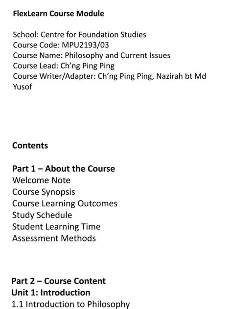 Introduction To Philosophy Class New Pdf Philosophy Of Education Thought