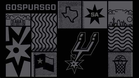 Black San Antonio Spurs Logo