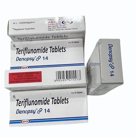 Teriflunomide Tablets Denopsy 14 Strength 14 Mg At ₹ 2900box In