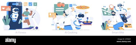 Ai Hobbyist Set Exploring Robotics Impact On Daily Activities Like Fitness Cooking And Biking
