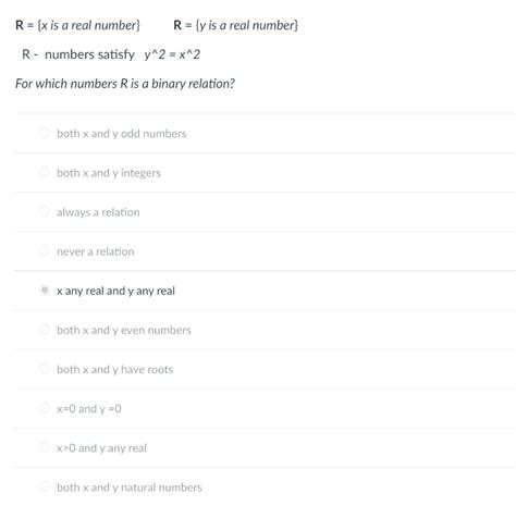 Solved R X Is A Real Number R Y Is A Real Number R Chegg Com
