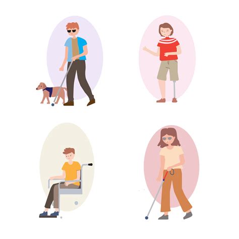 Free Disabled People Vector Template To Edit Online