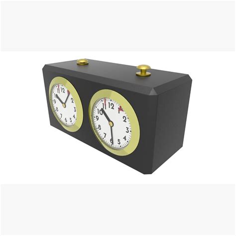 Chess Analog Timer Game Clock 3d Model Download Hobbies On
